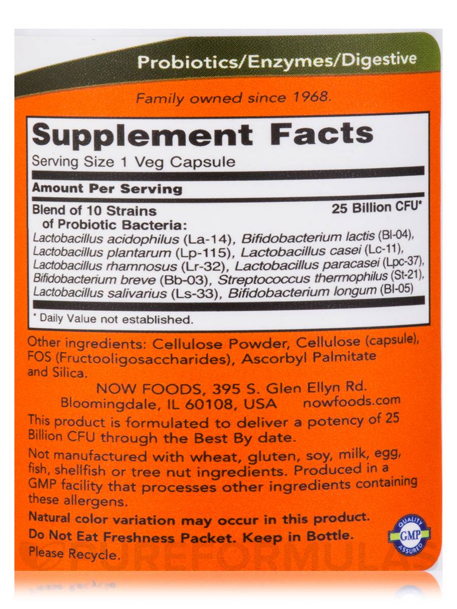 NOW Probiotic-10 25 billion 100 kapszula